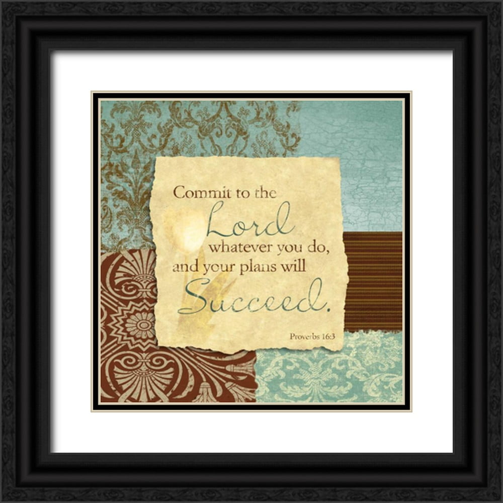 Spaeth, John 12x12 Black Ornate Wood Framed with Double Matting Museum ...