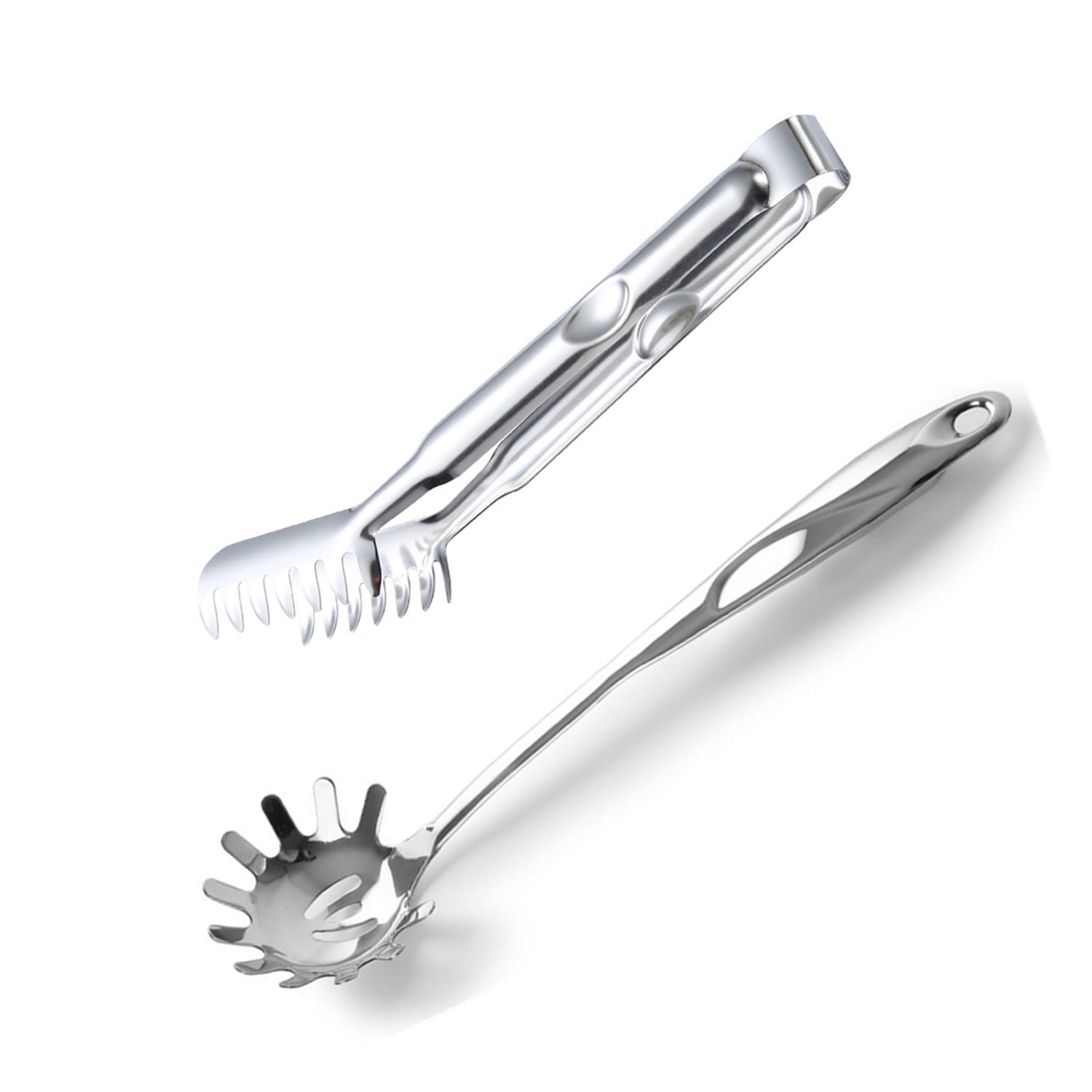 Spaghetti Spoon and Spaghetti Tong 2-Piece Set, 13-Inch Non-Stick ...