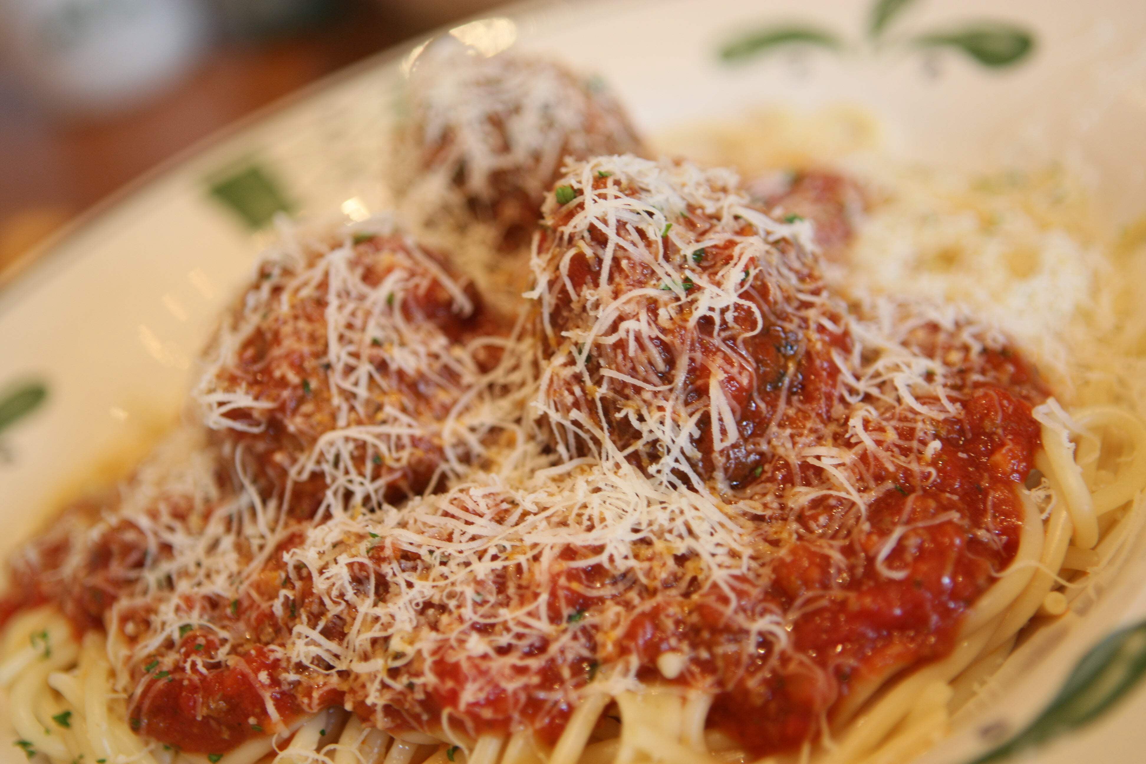 Spaghetti With Meatballs Cheese Glossy Poster Picture Photo Print ...