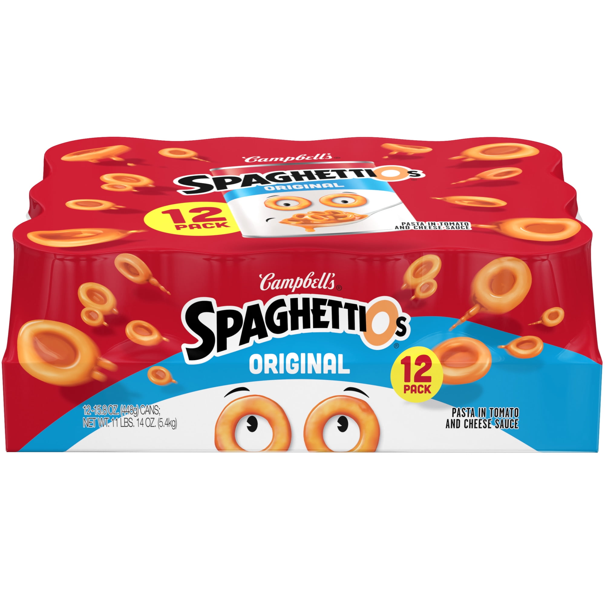 SpaghettiOs Original Canned Pasta, Tomato Cheese Sauce, 15.8 oz, Pack ...