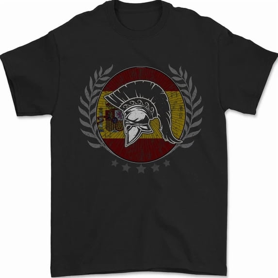 Spain Bodybuilding Flag Gym Training Spanish Mens Womens S-5XL T-Shirt ...
