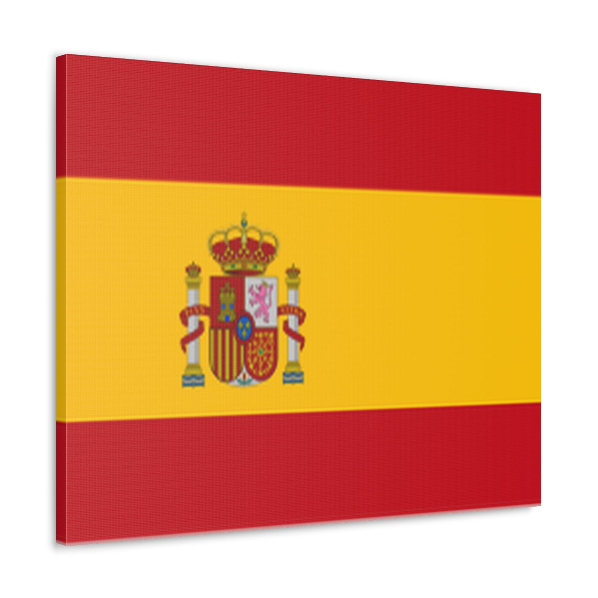 Spain Country Flag Canvas Vibrant Wall Art Unframed Home Decor ...