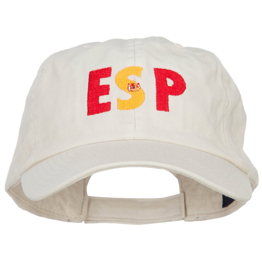 Spain ESP Flag Embroidered Low Profile Cap - Putty OSFM - Walmart.com