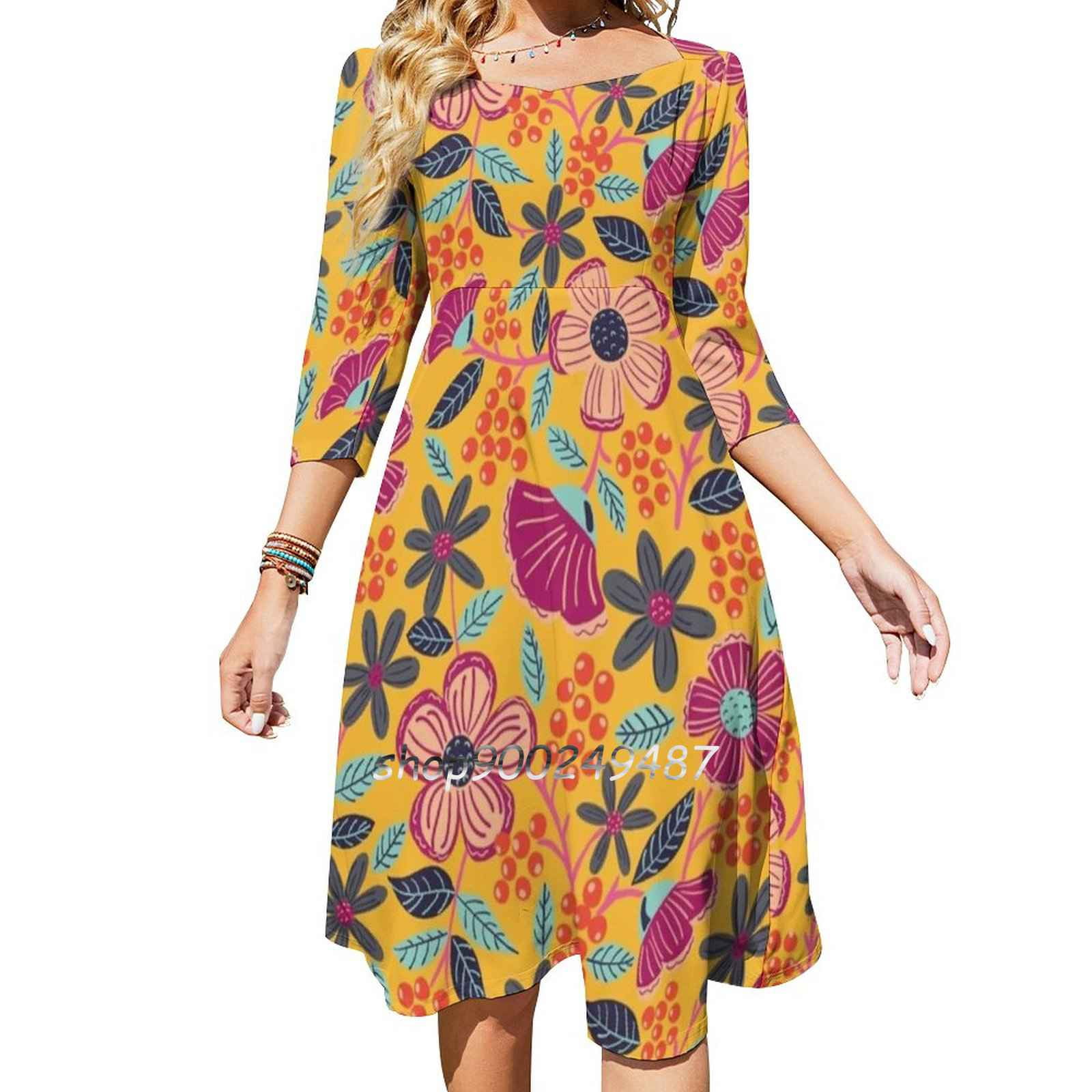 Spain Evening Party Dresses Midi Sexy Dress Female Sweet One Piece ...