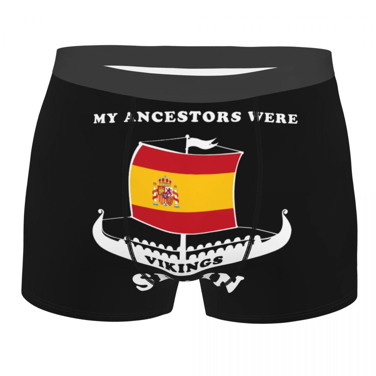Spain Flag Boxer Shorts For Men 3D Printed Male Spanish Patriotic ...
