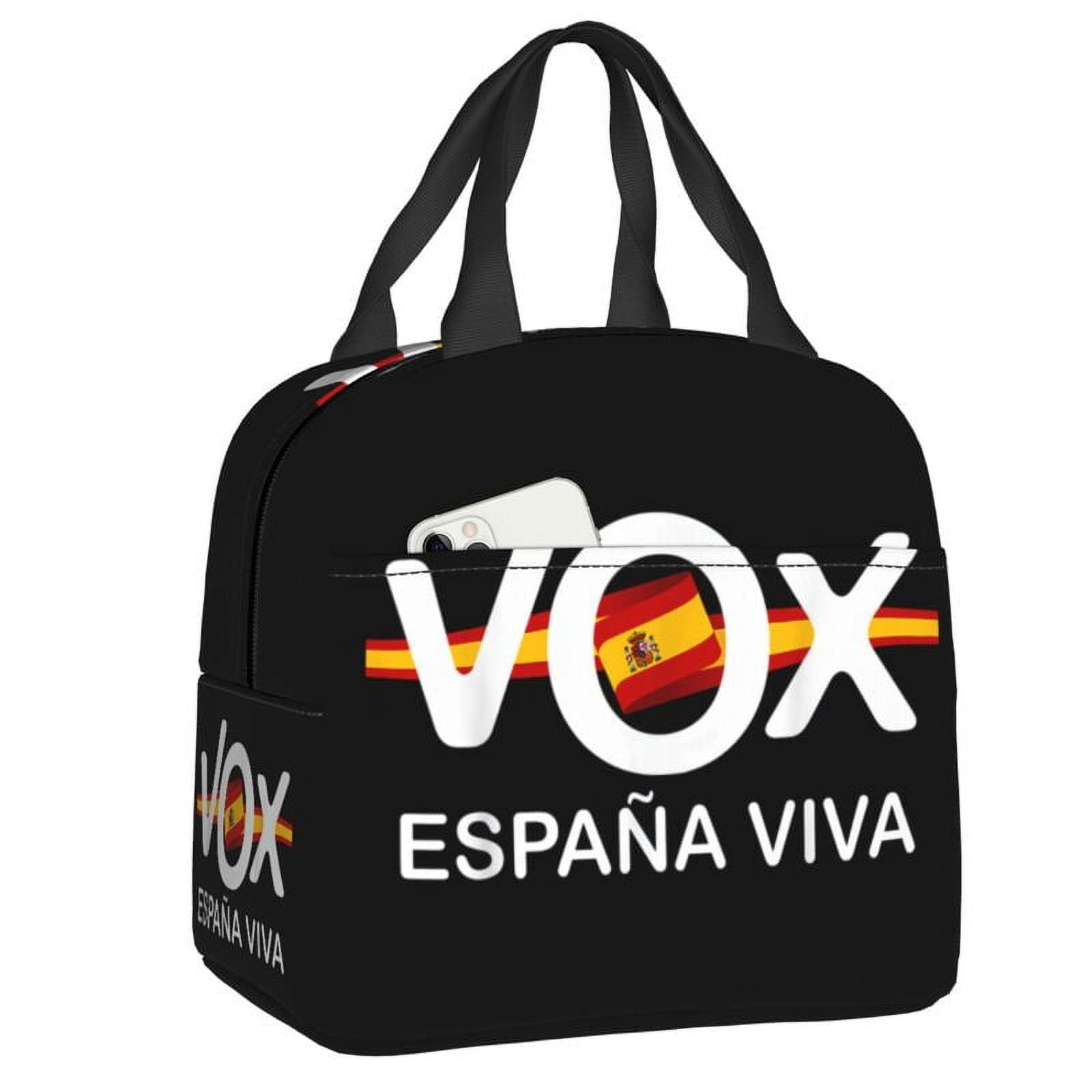 Spain Flag Vox Lunch Box Women Spanish Thermal Cooler Food Insulated ...
