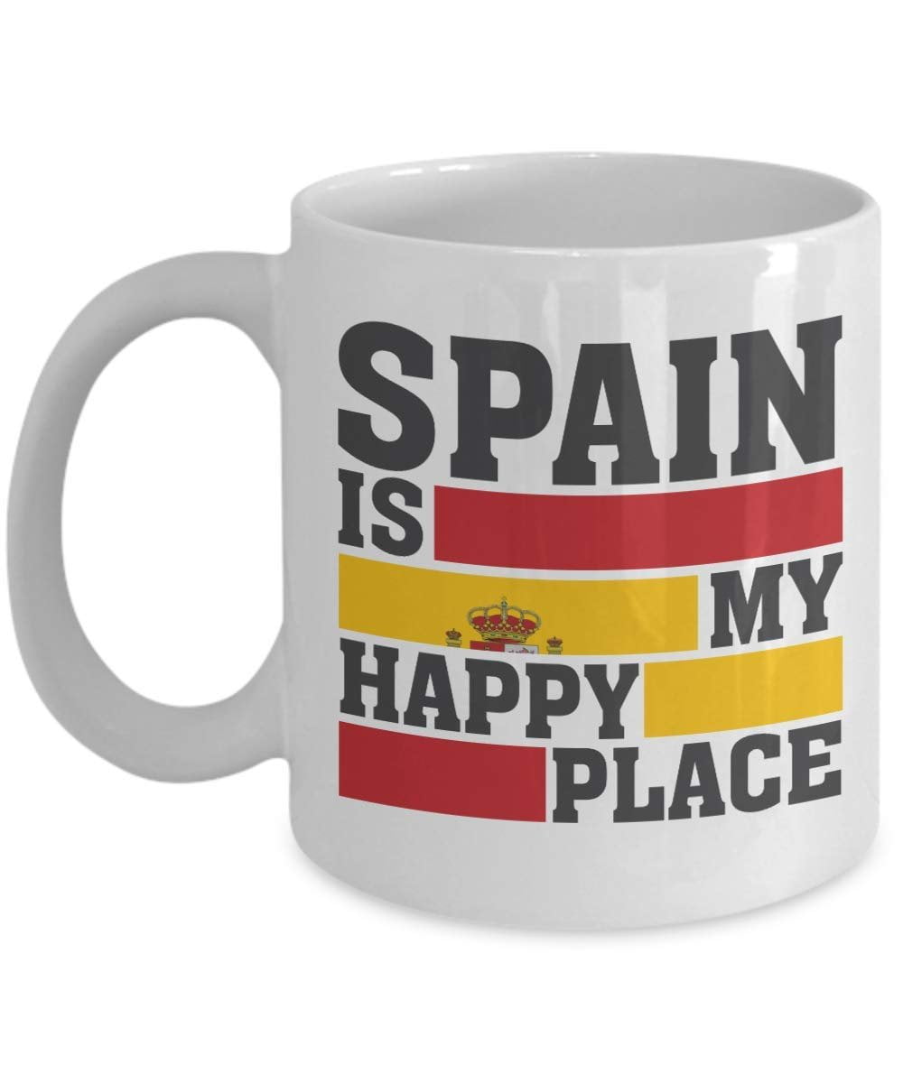 Spain Is My Happy Place Coffee & Tea Gift Mug, Décor, Items, Stuff ...