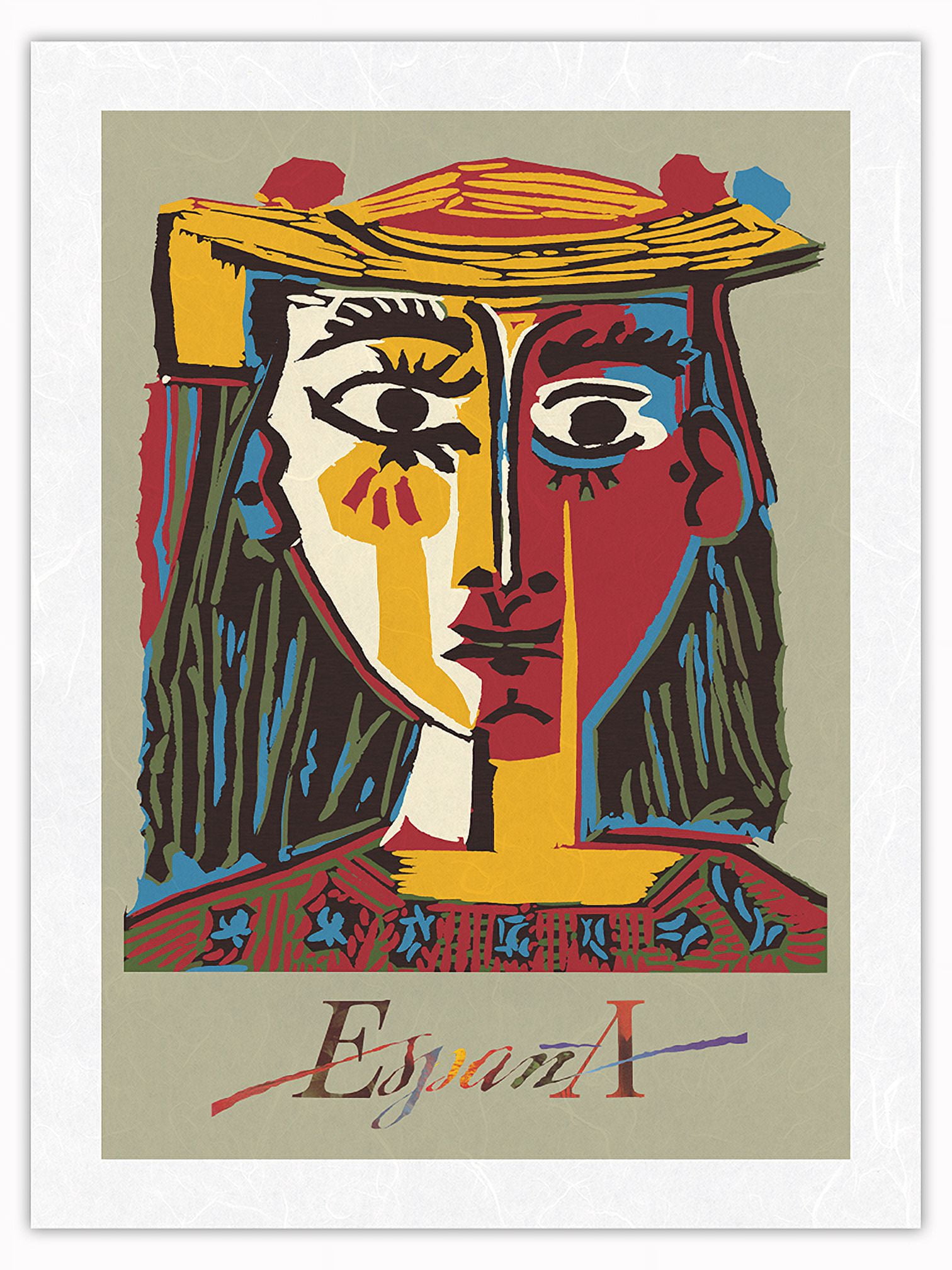 Spain - Head of a Woman in a Hat - Spanish Local - Vintage Travel ...