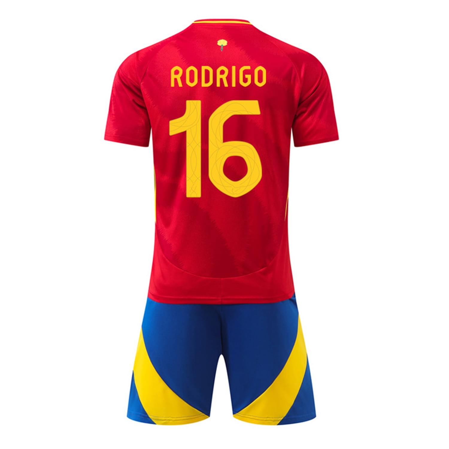 Spain Home Stadium Shirt 2024 with Rodrigo 16 printing - Walmart.com
