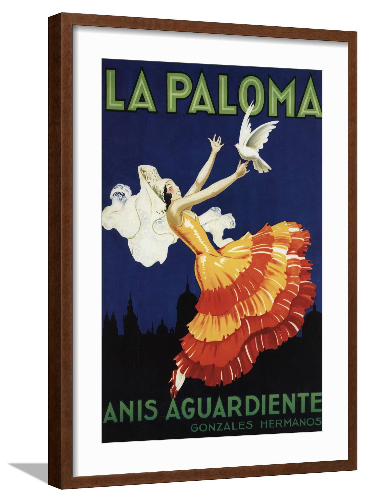 Art.com Spain - La Paloma - Anis Aguardiente Promotional Poster Art ...