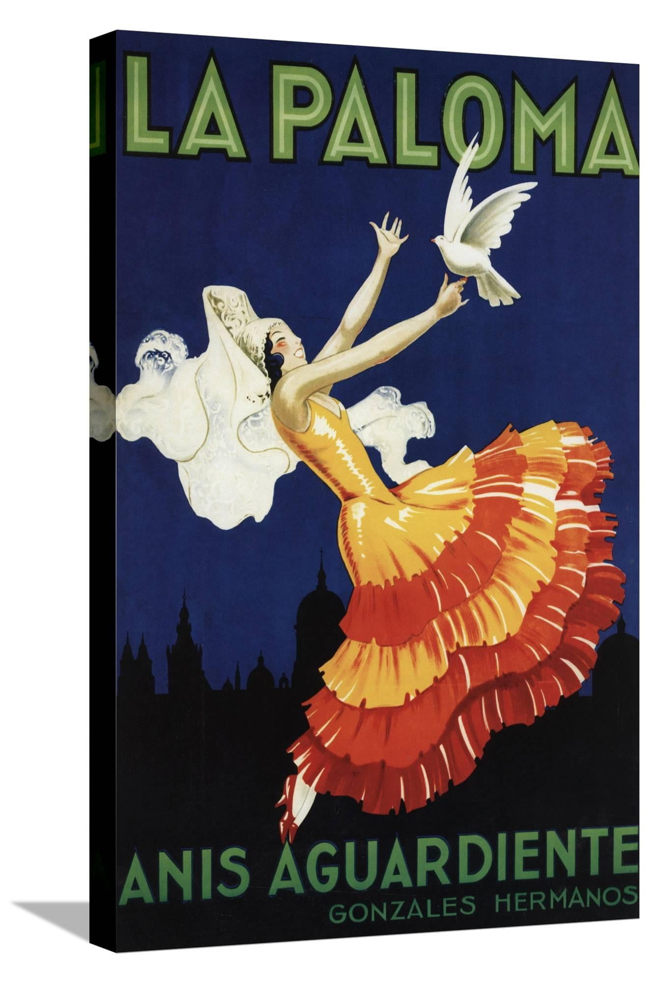 Art.com Spain - La Paloma - Anis Aguardiente Promotional Poster ...