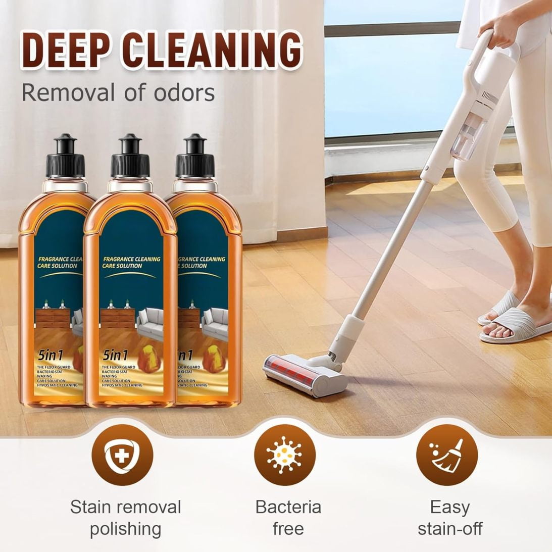 Spainho Floor Cleaner, 2025 Cleaner & Polish Solution for Hardwood ...