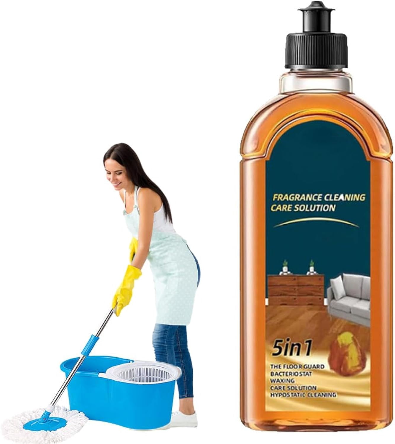 Spainho Floor Cleaner, 2025 New Cleaner & Polish Solution for Hardwood ...