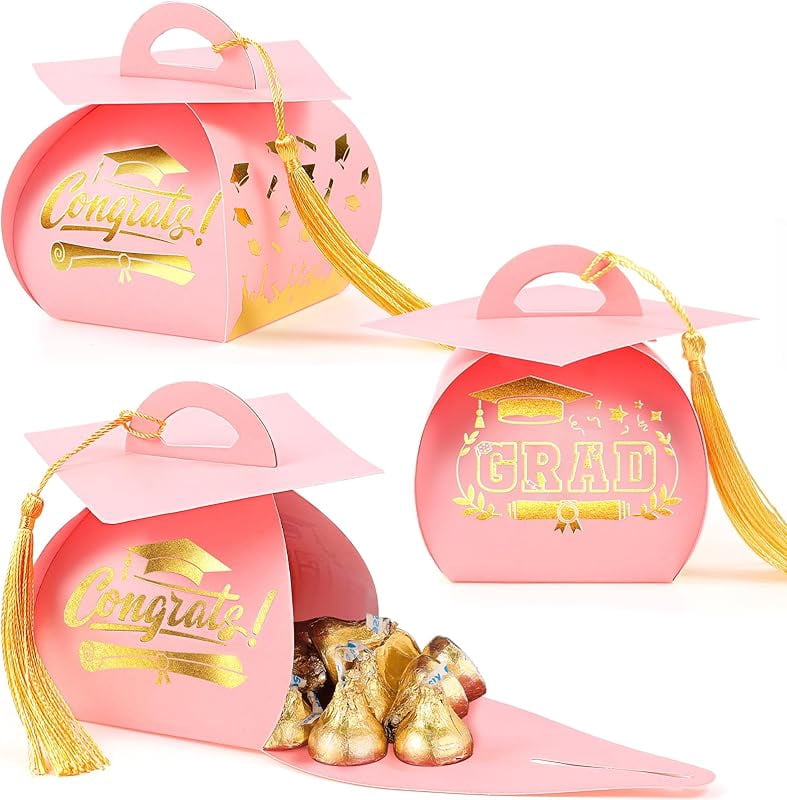 Spakon 30 Pcs Graduation Cap Gift Box Graduation Party Favors Candy ...