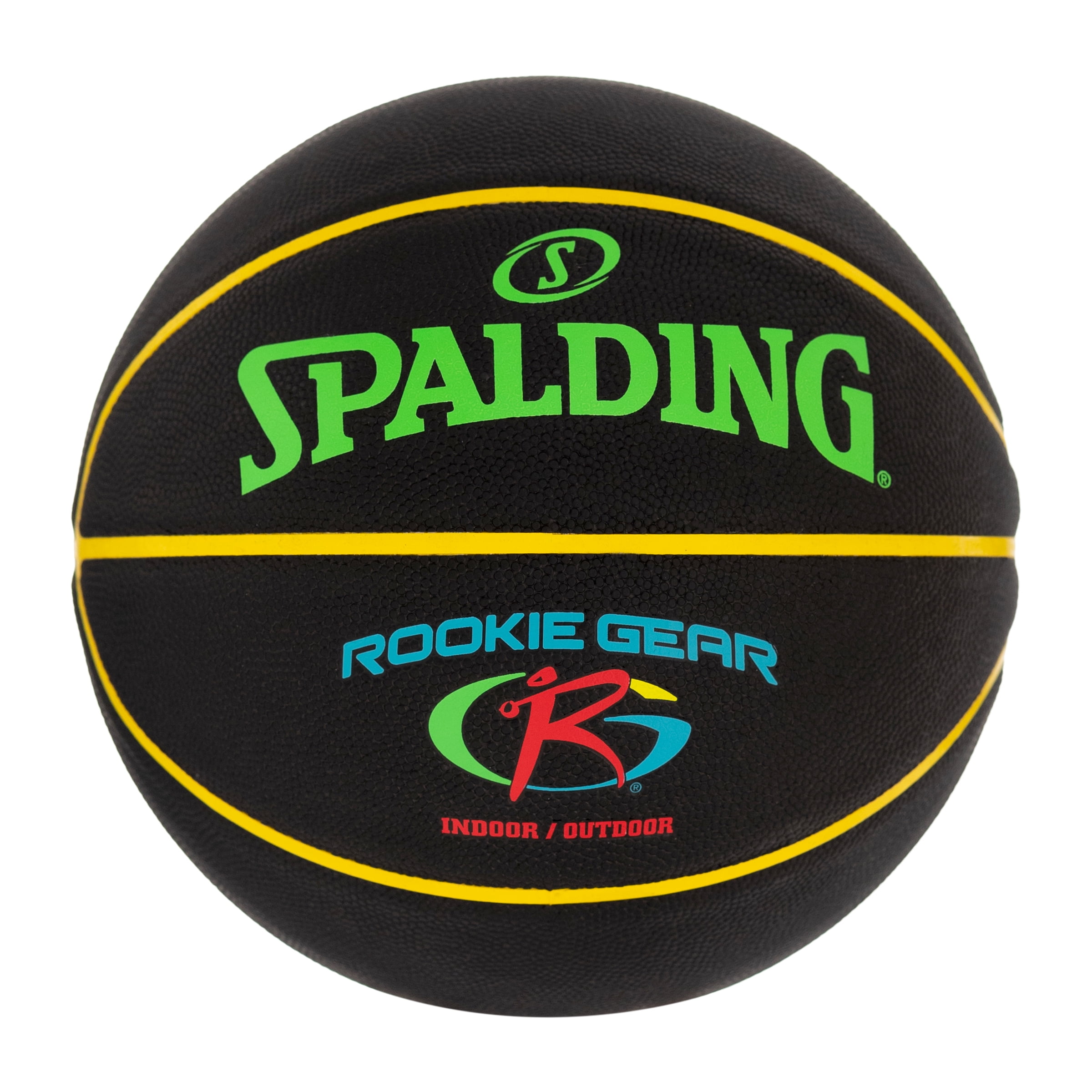 Spalding 27.5" Rookie Gear Youth Indoor/Outdoor Basketball - Black ...