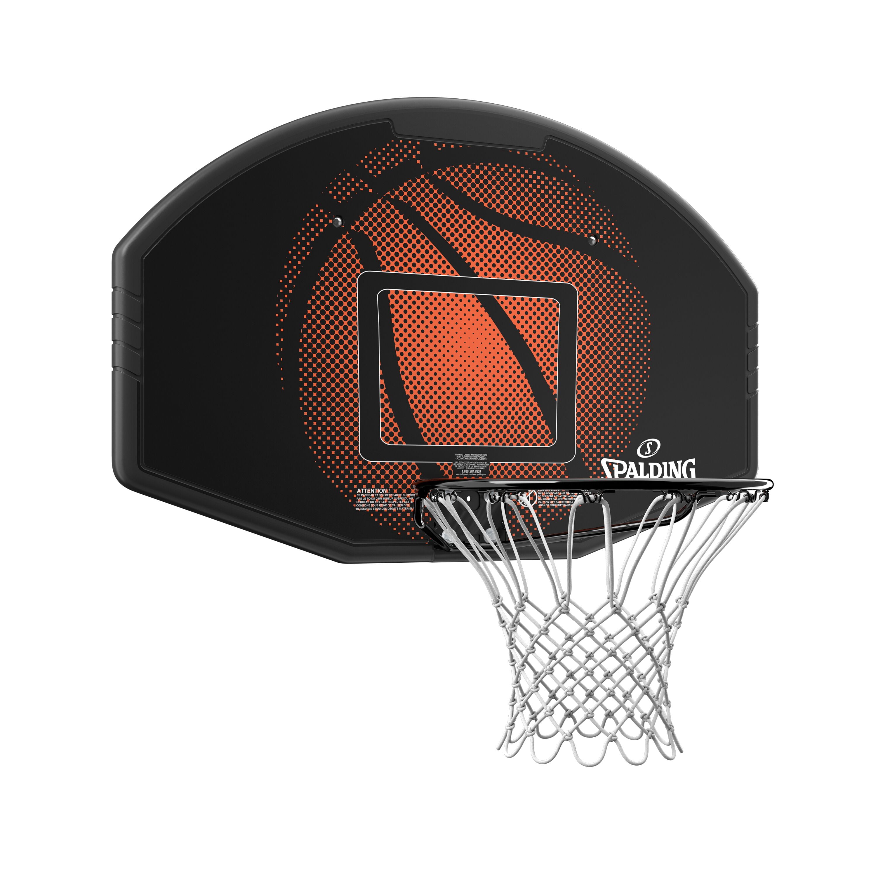 Spalding 44 In. Eco-Composite® Fan Basketball Backboard and Rim Combo ...
