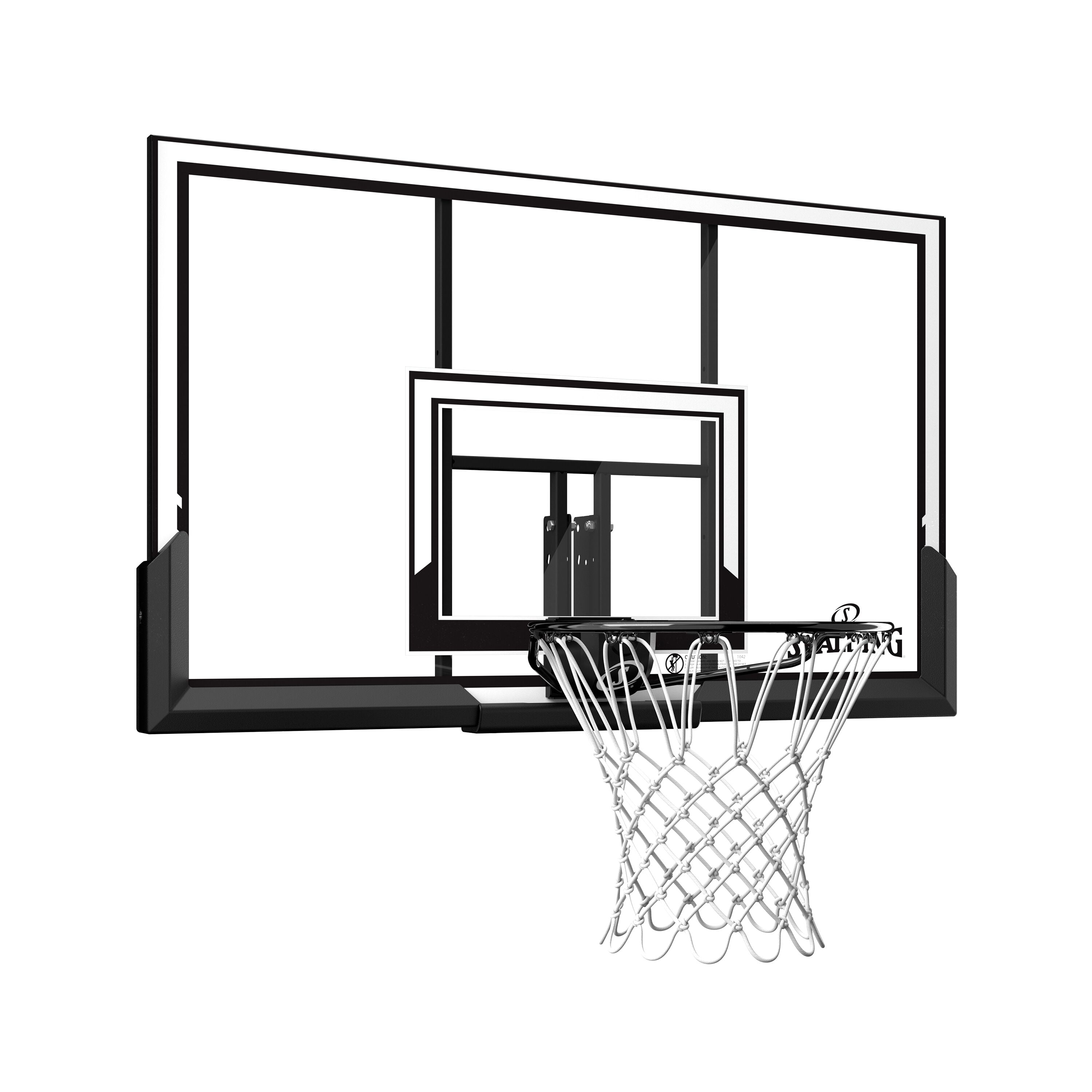 Spalding 52 Inch Acrylic Basketball Backboard and Rim Combo for Outdoor ...