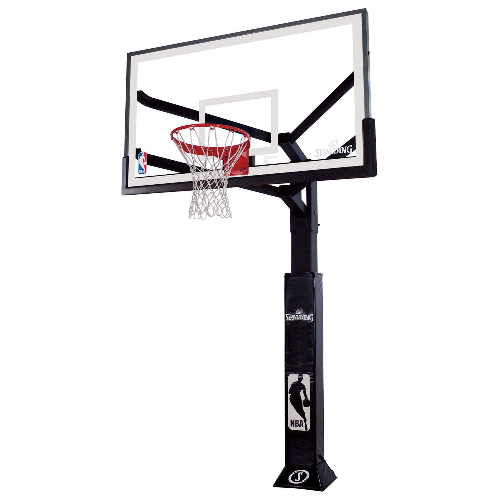 Spalding 86604AGP Arena View 60" Glass In-Ground Basketball System ...