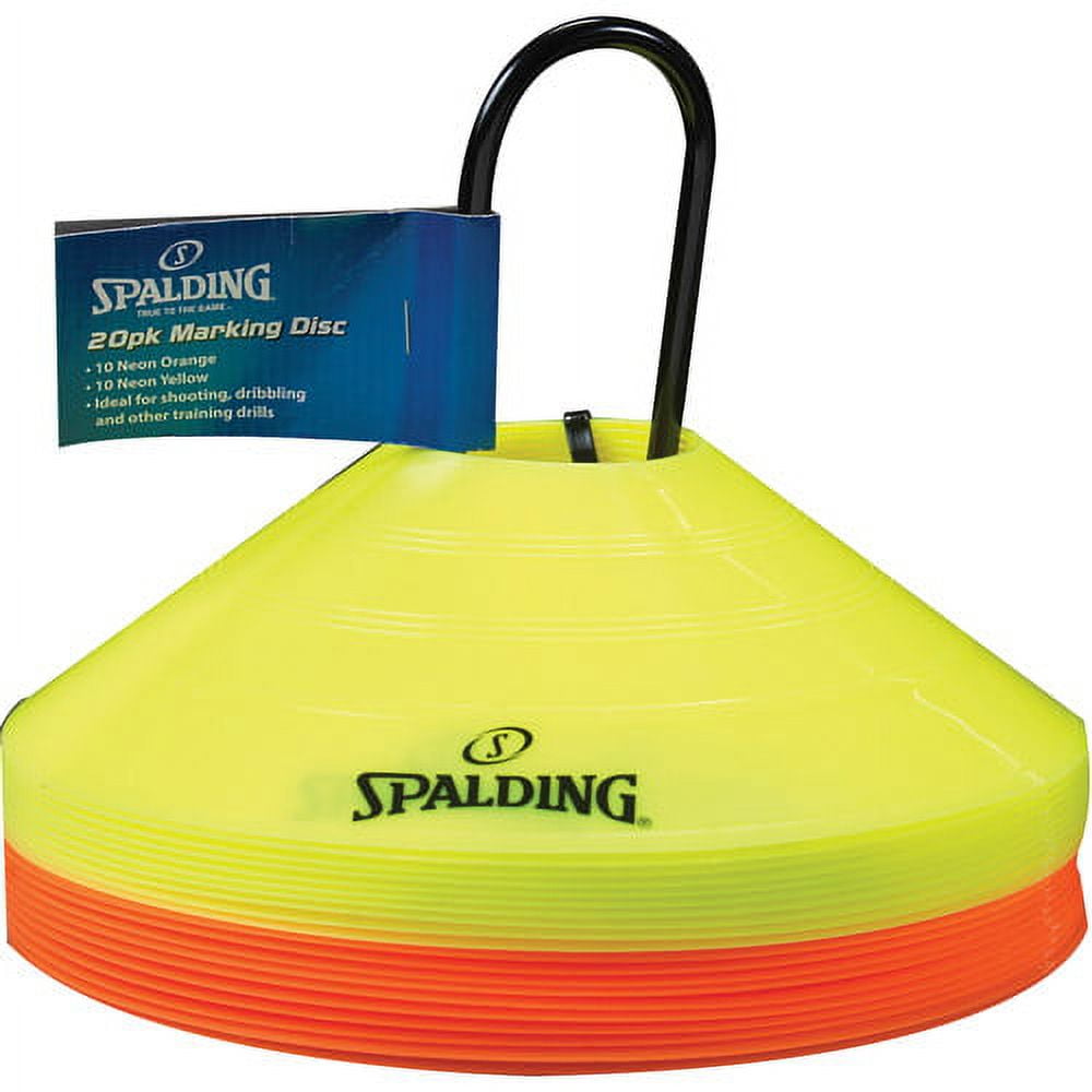 Spalding Flat Cones, Orange/Yellow, 20-Pack - Walmart.com