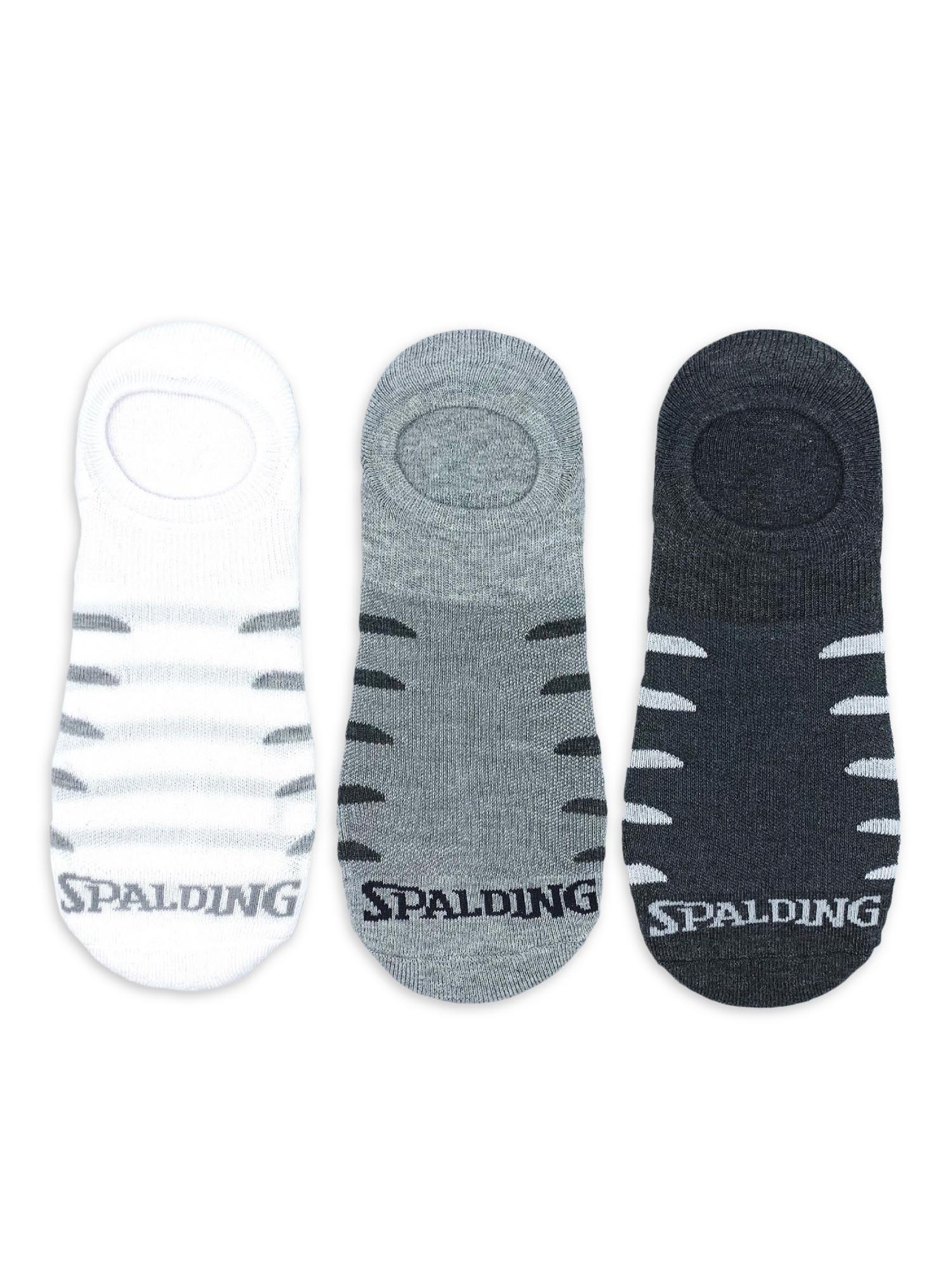 Spalding Men's Cool Move Cushioned Stay-Put Liner Socks, 3-Pack ...