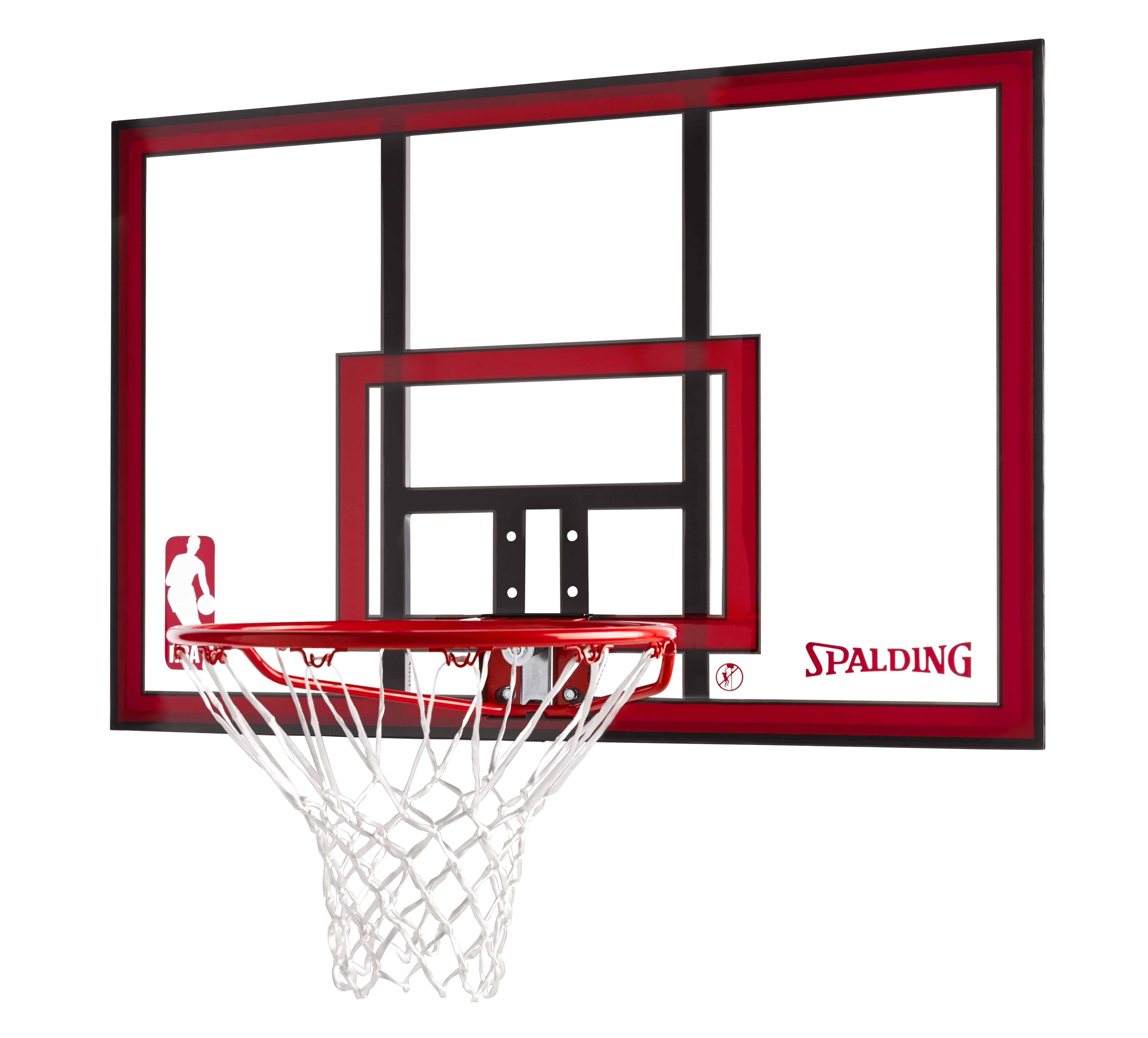 Spalding NBA 44" Polycarbonate Basketball Backboard & Rim Combo ...