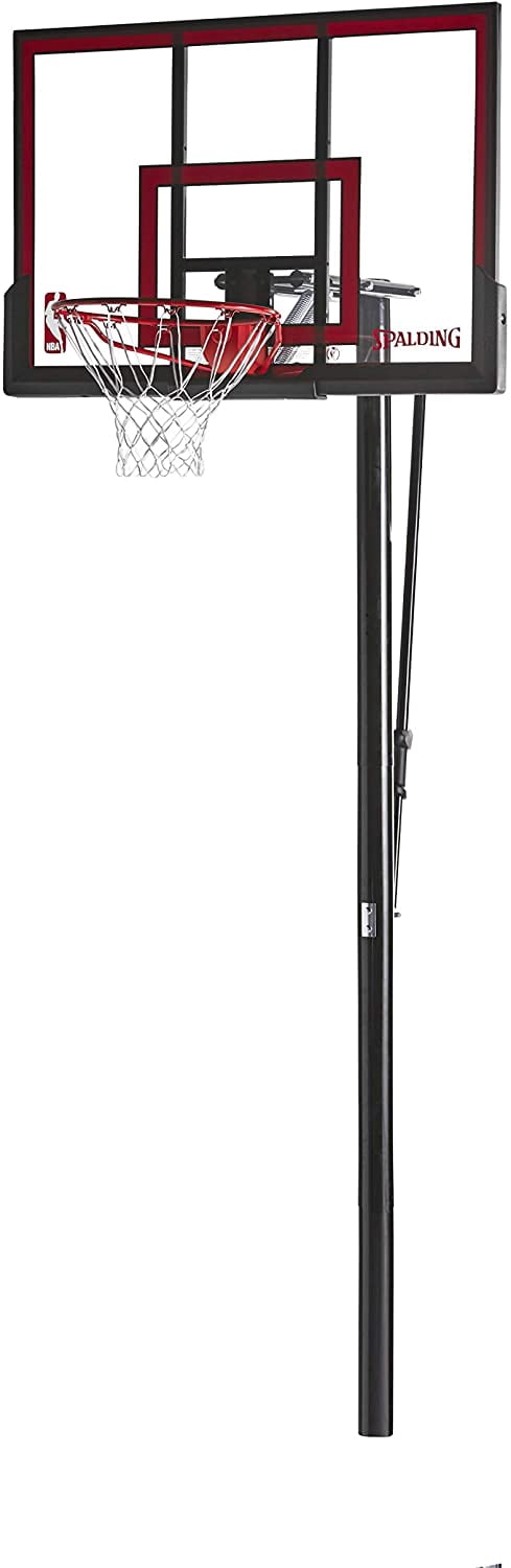 Spalding NBA In-Ground Basketball System - 48 Polycarbonate Backboard ...