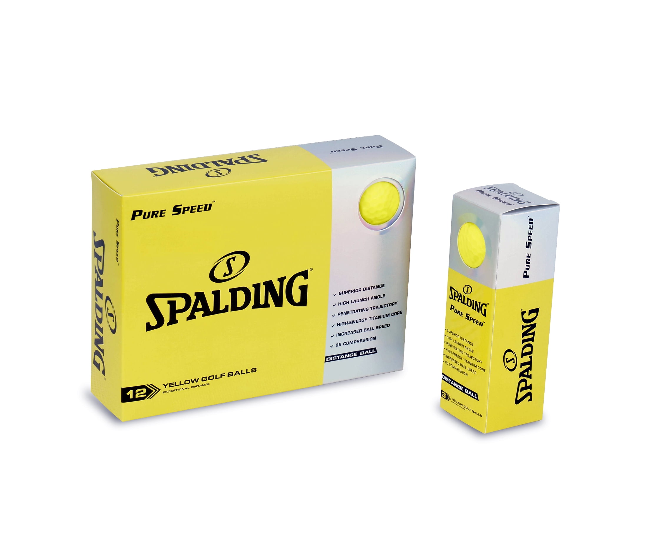Spalding Pure Speed 12 Ball Pack - Yellow - Walmart.com