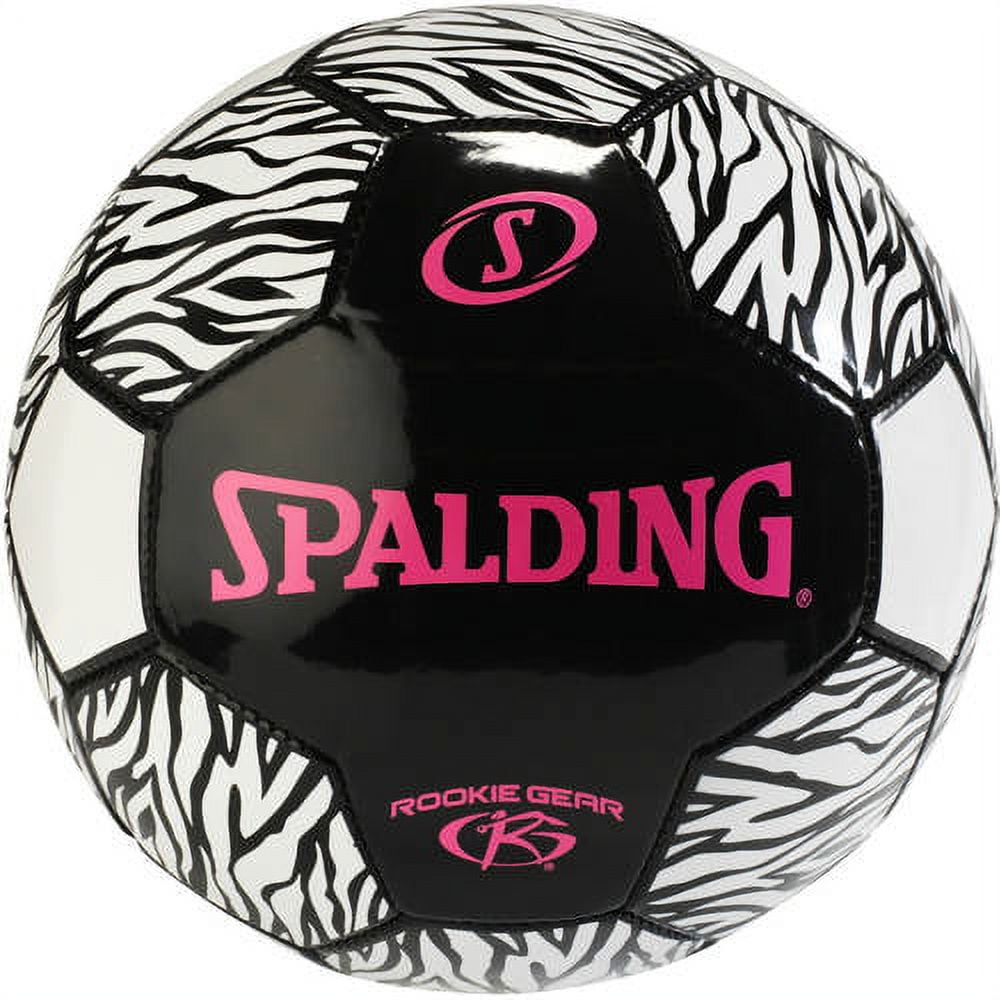 Spalding Beginner Soccer Ball Size 3 Black Silver White - Walmart.com
