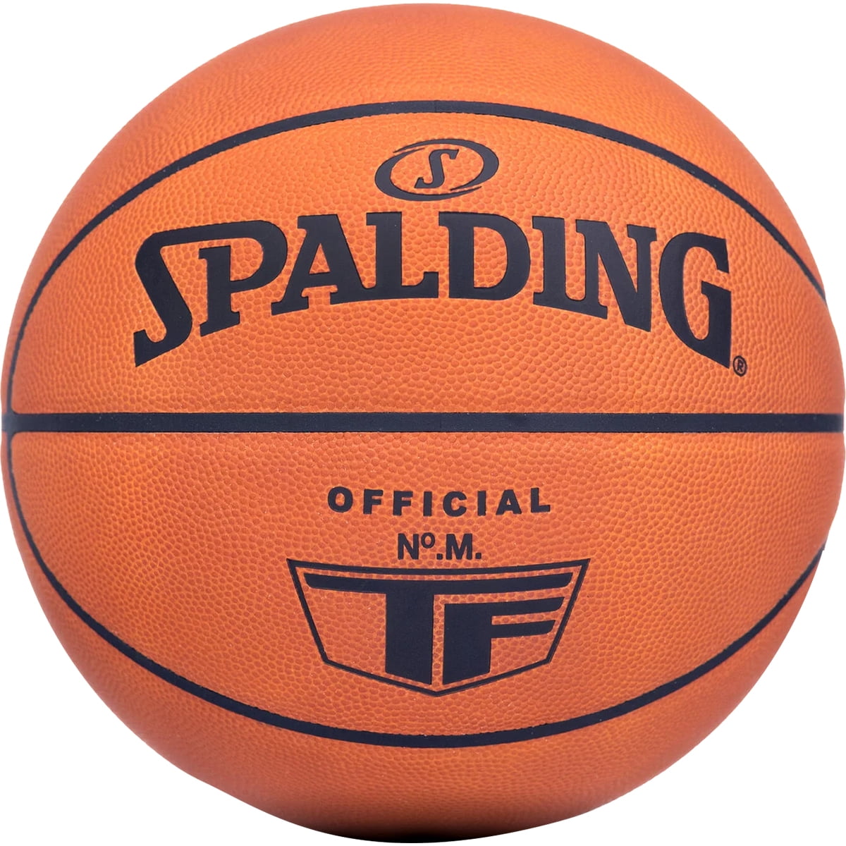 Spalding TF Model M Official Leather Indoor Game Basketball - 29.5 ...