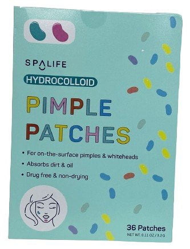 Spalife Hydrocolloid Pimple Patches - 36 Count Jellybean Patches HSA ...