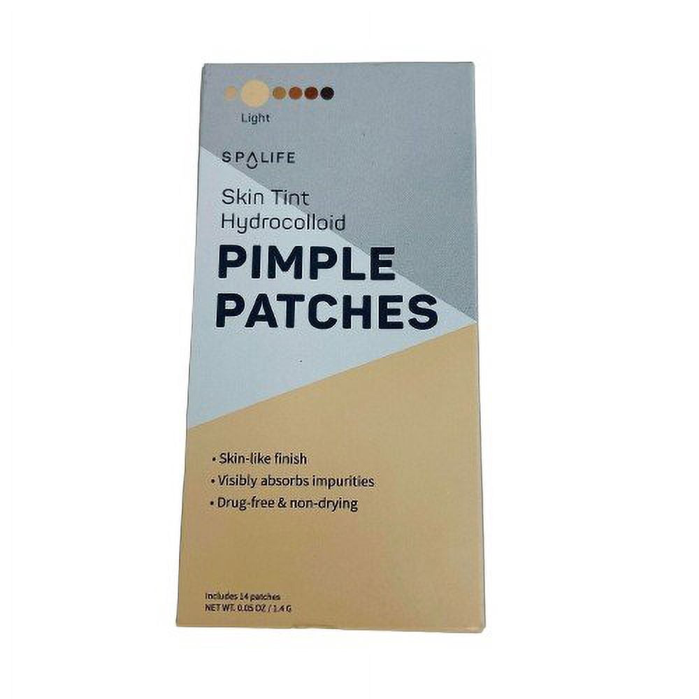 Spalife Skin Tint Hydrocolloid Pimple Patches Light Tint Concealer 14ct ...