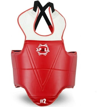 RDX TKD Chest Guard MMA Body Protector, Rib Shield Armor, Blue/Red, S/M ...