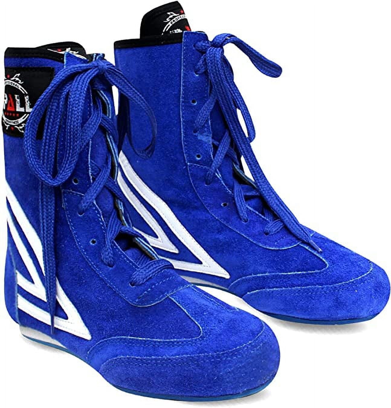 Spall Pro US High Top Boxing shoes for Men - Suede Leather Wrestling ...