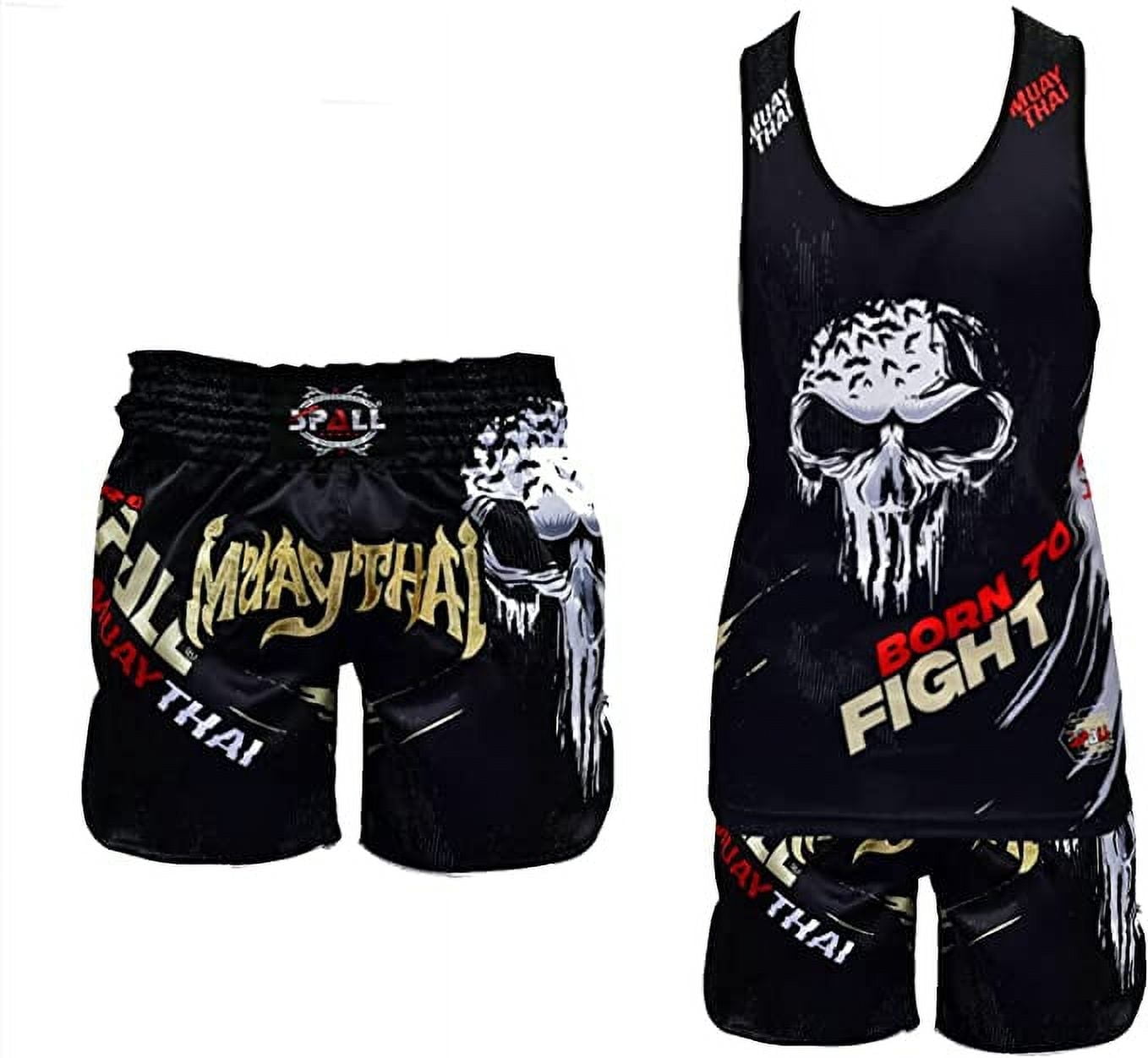 Spall Pro US US Lightweight Boxing Outfit -Breathable Boxing Shorts and ...