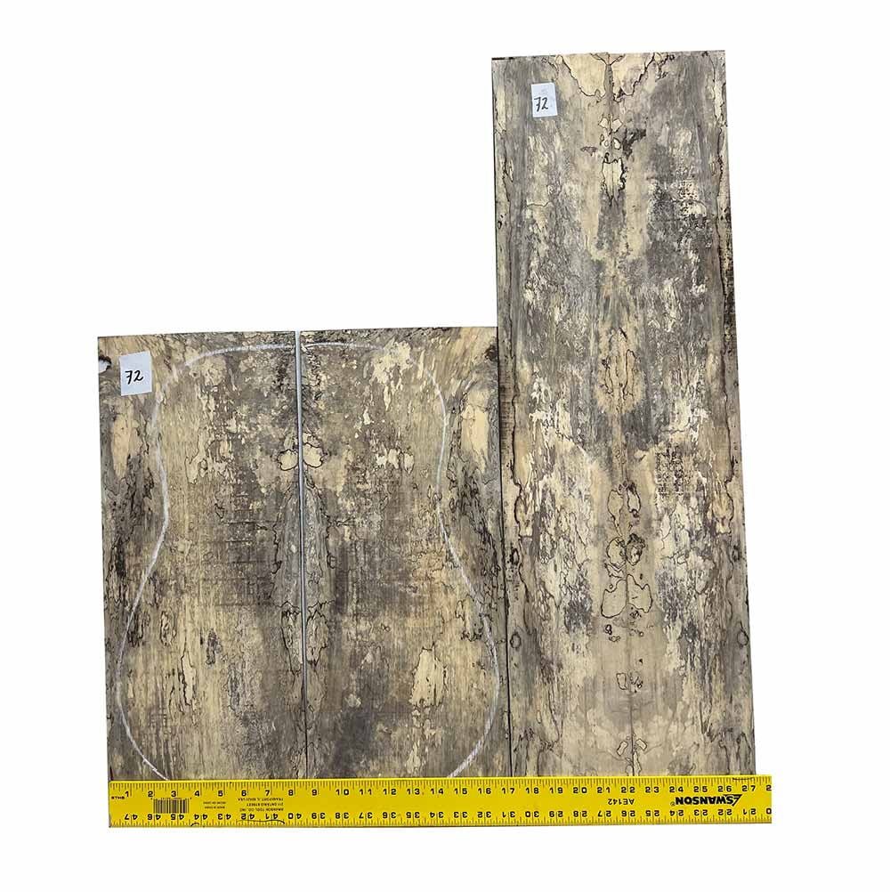 Spalted Tamarind Guitar Back & Side Set Dreadnought | Guitar Sets ...