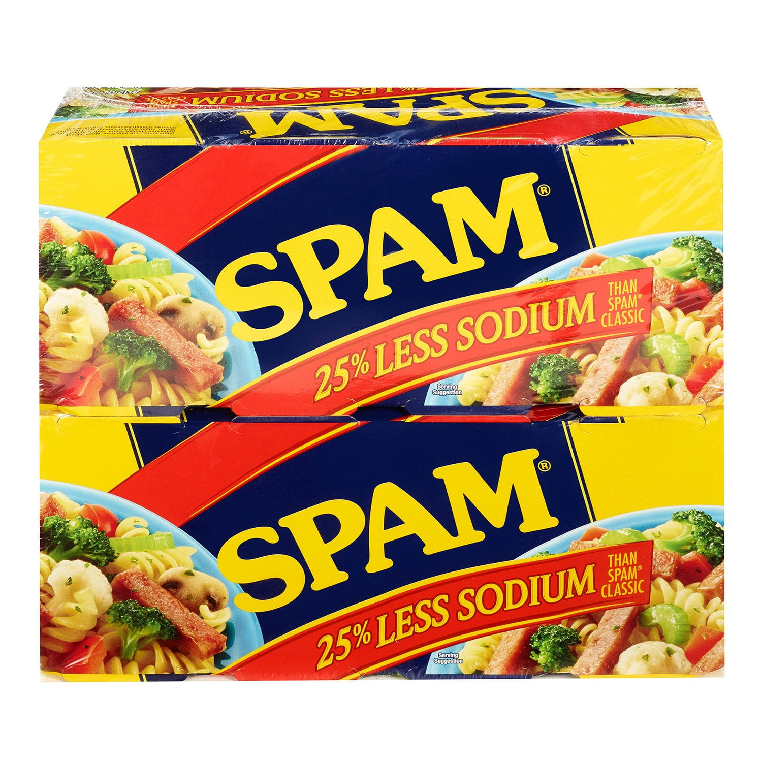 SPAM, Canned Meat, 12 oz Can, Less Sodium Pack of 8 - Walmart.com