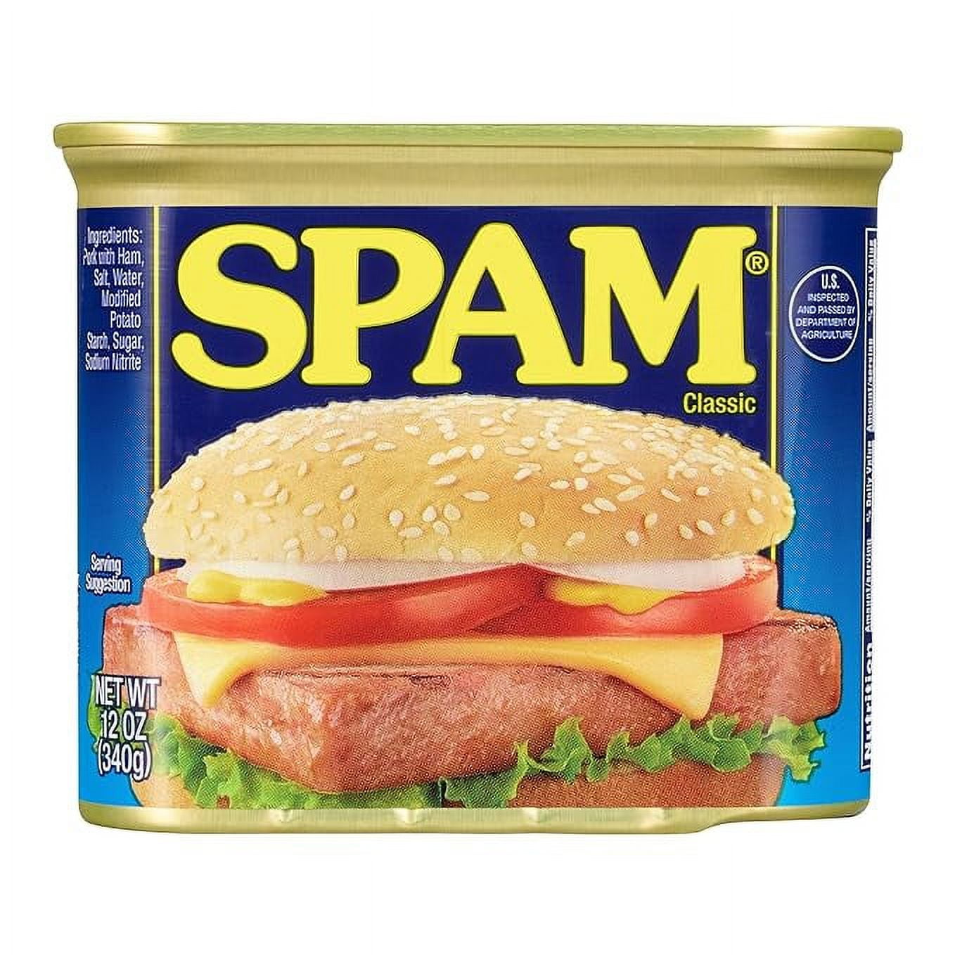 Spam Classic Canned Meat 12 Oz , 6 Pack - Walmart.com