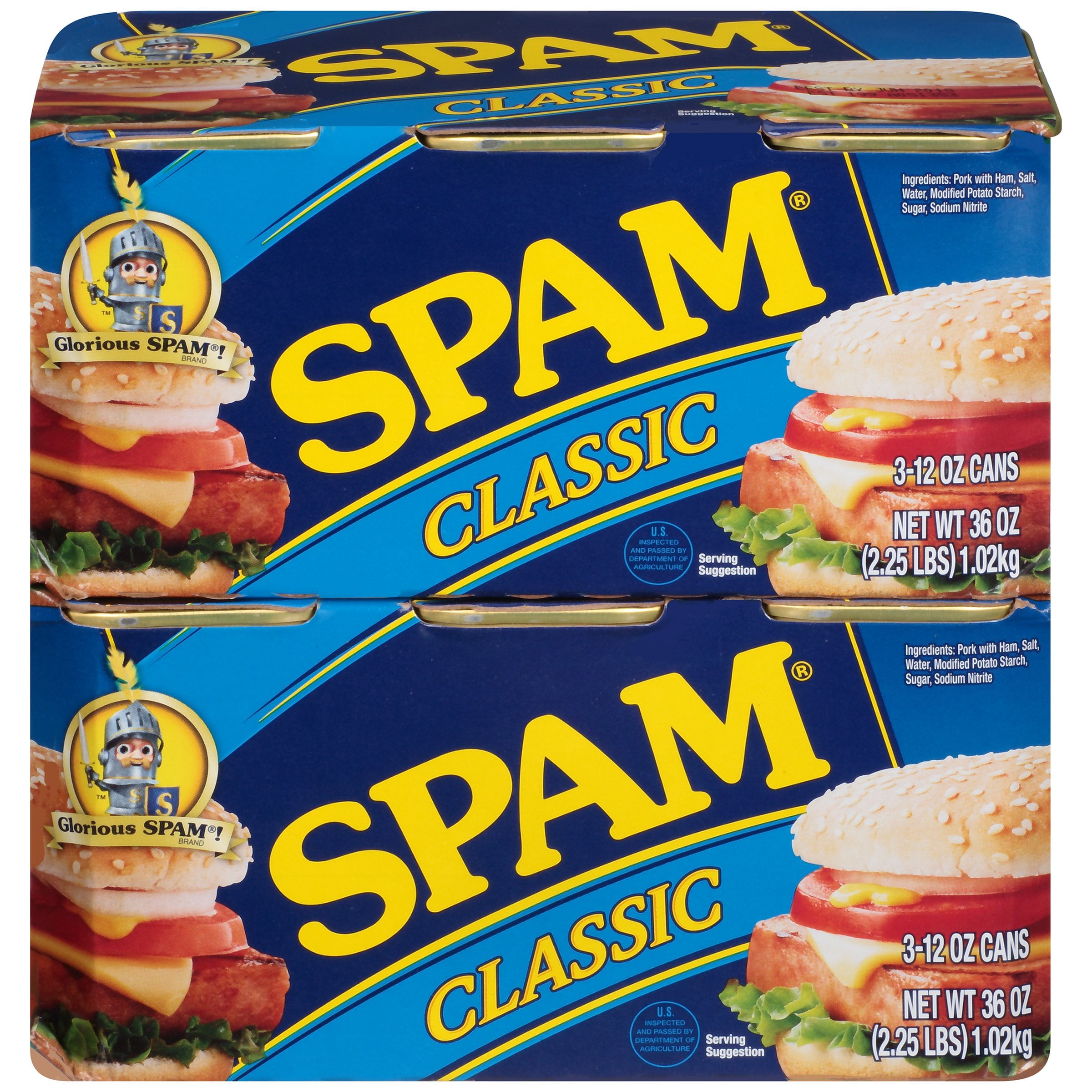 Hormel Spam Classic, 6 pk./12 oz. - Walmart.com