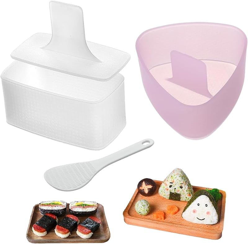 Spam Musubi Mold, 4 Pcs Musubi Maker Kit Spam Slicer Musubi Press Sushi ...