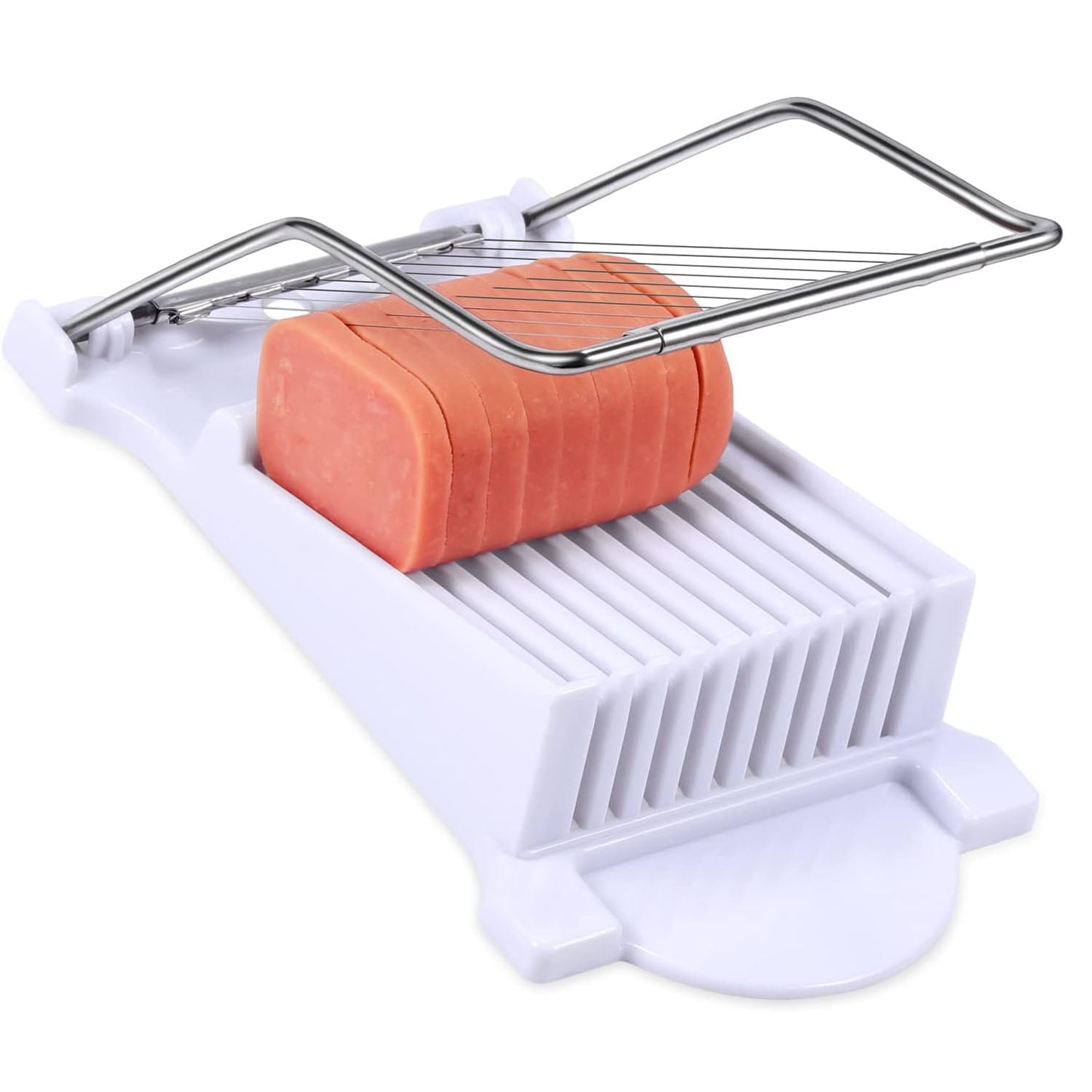 Aochakimg Spam Slicer, Luncheon Meat Cutter, Stainless Steel Wire Slicer, Egg Cheese Fruit Tool ...