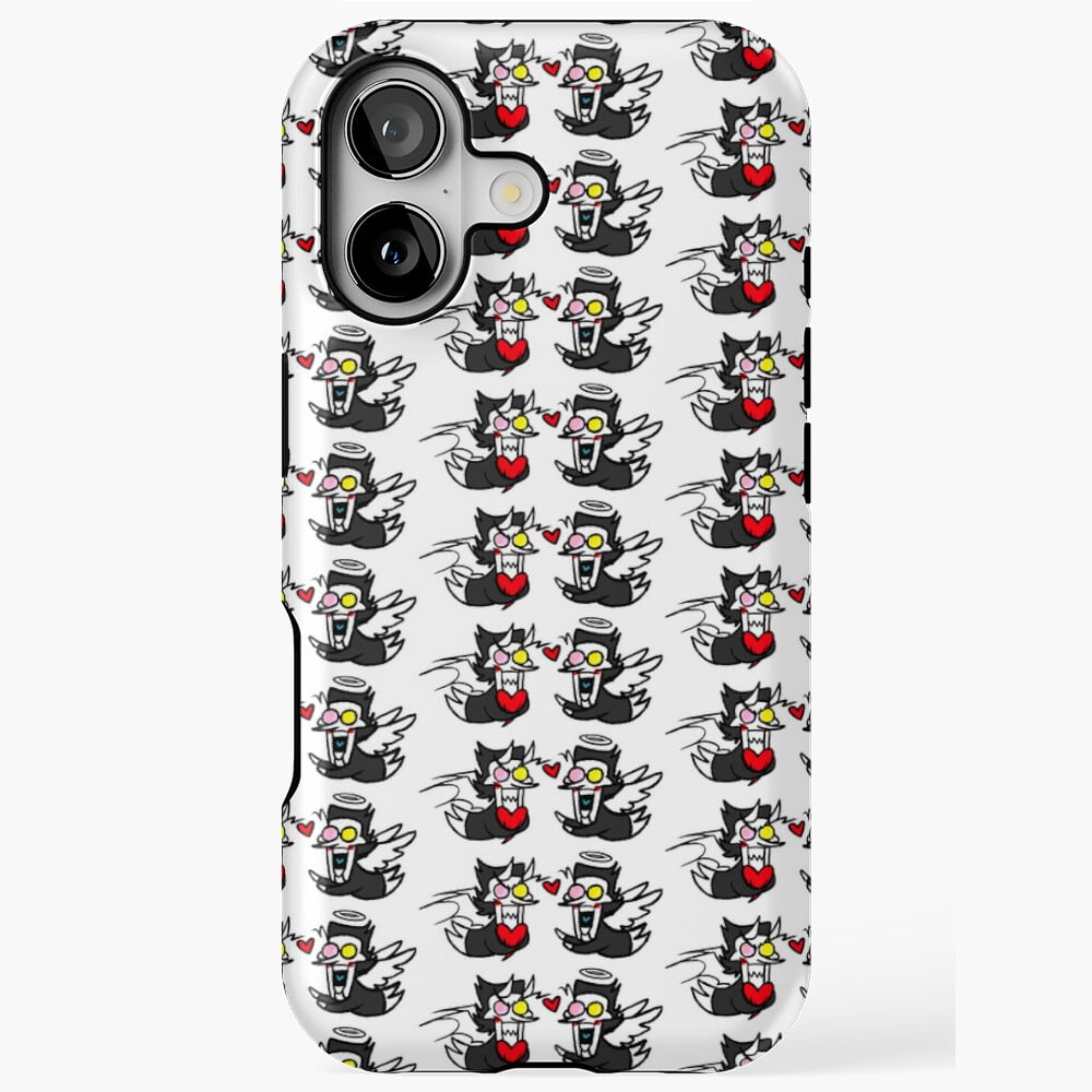Spamton Angel Demon Pattern Meme Retro Case for iPhone 11 12 13 14 15 ...