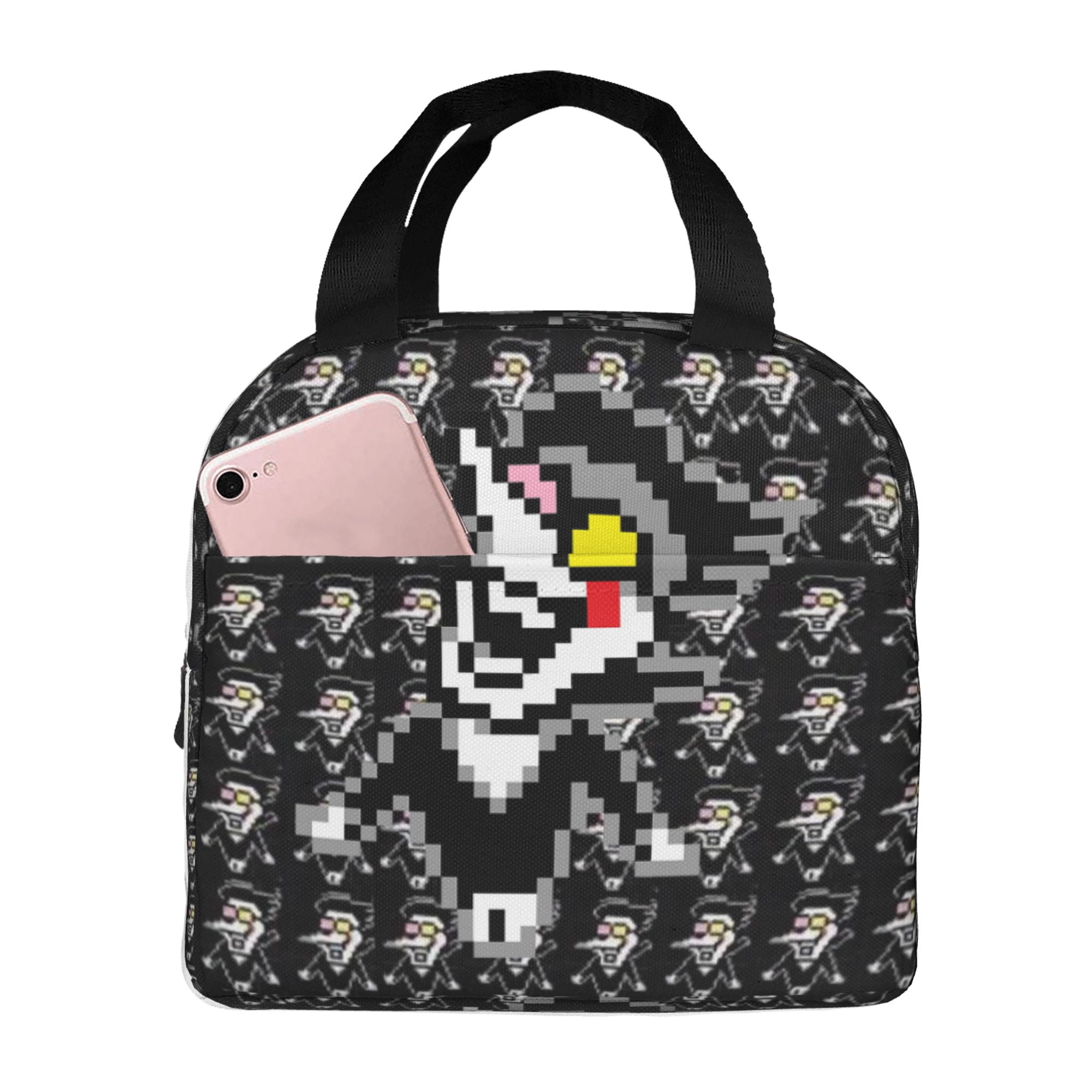 Spamton Deltarune Lunch Bags Tote Shoulder Bag Insulated Lunch Box ...
