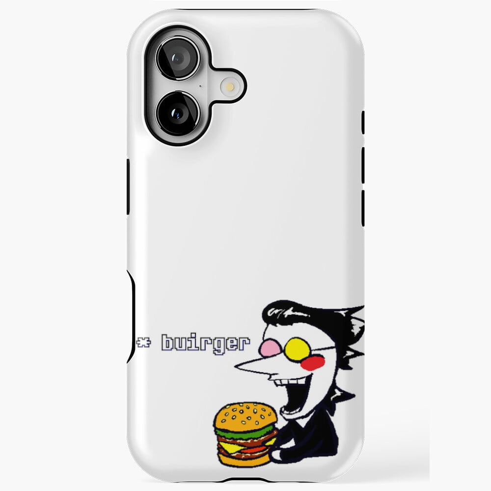 Spamton Eating Burger Meme Funny Artwork Case for iPhone 11 through 17 ...