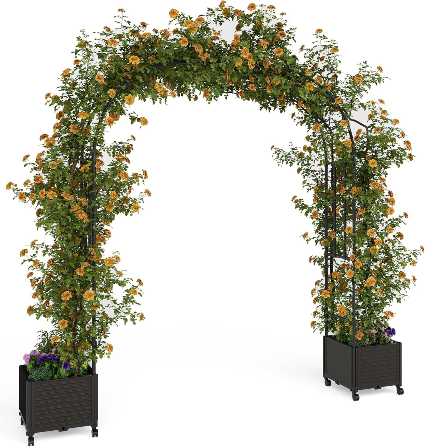 Span 70.9" Metal Garden Arch Trellis for Climbing Plants & Weddings ...