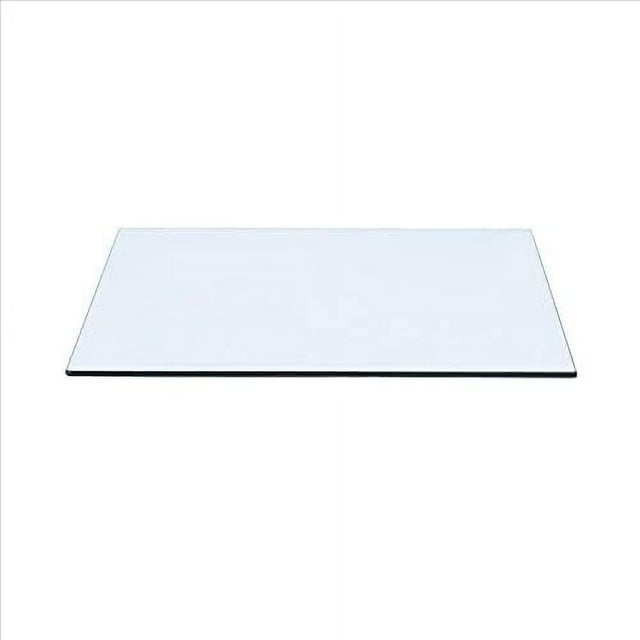 Spancraft 18" X 24" Rectangle Clear Glass Table Top 1/2" Thick with ...