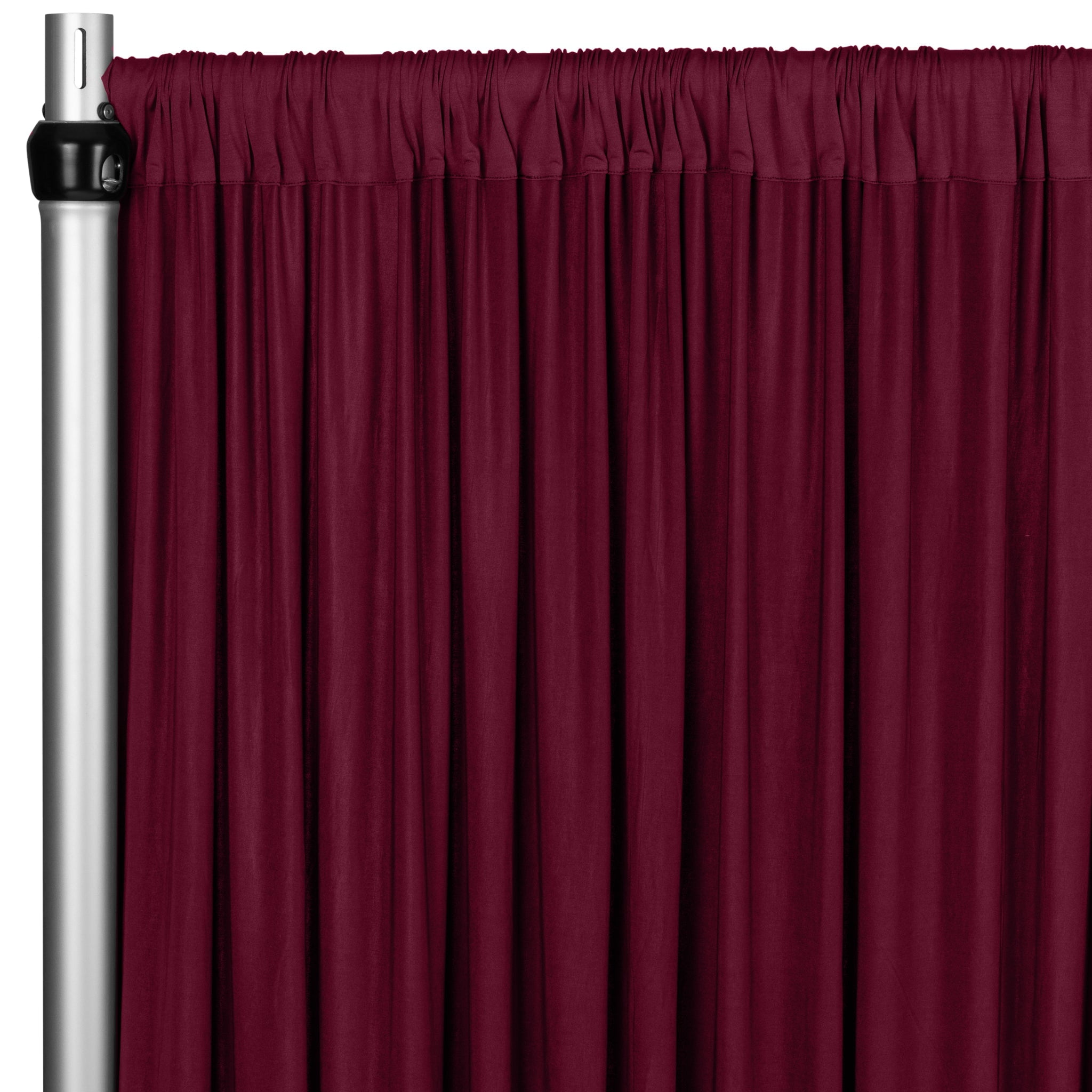 Spandex 4-Way Drape Curtain Photo Backdrop Panel Burgundy 18Ft H x 60 ...