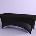 Spandex 8' Rectangle Table Cover Black - Walmart.com