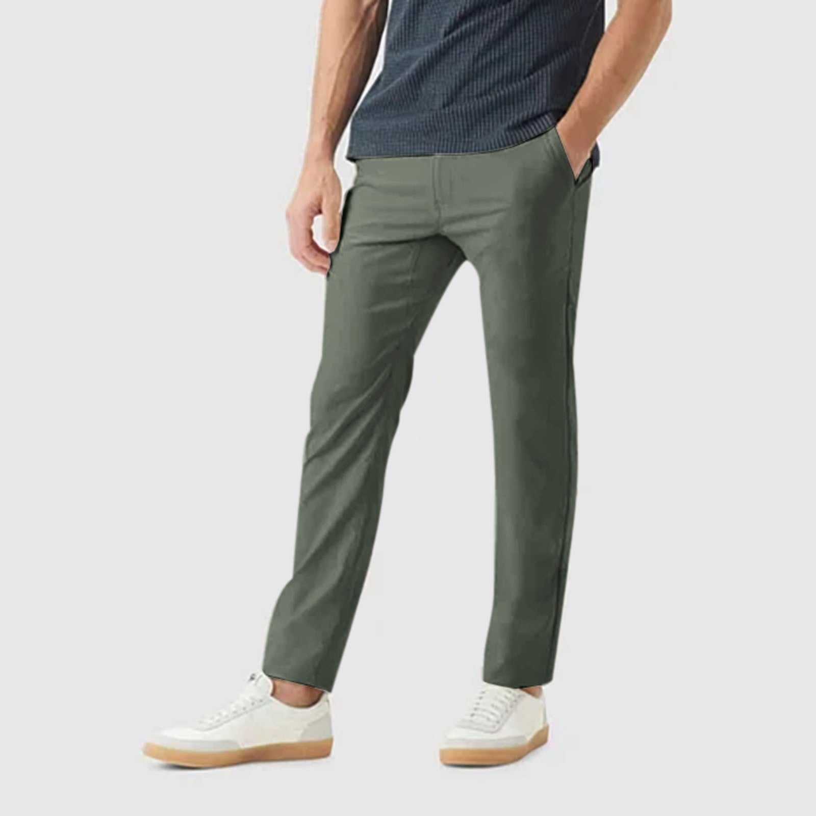 Spandex Cargo Pants for Men Green Jetsetter Avoid Hip Sagging High ...
