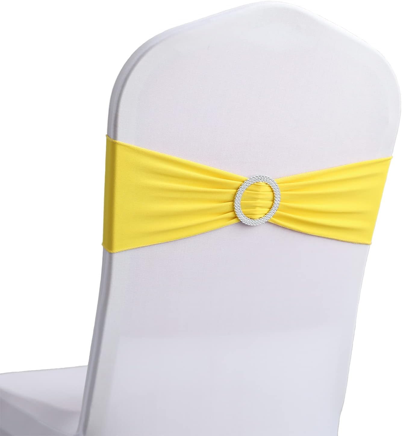 Spandex Chair Sashes Bands 100PCS Stretch Chair Cover Ties Bows with ...