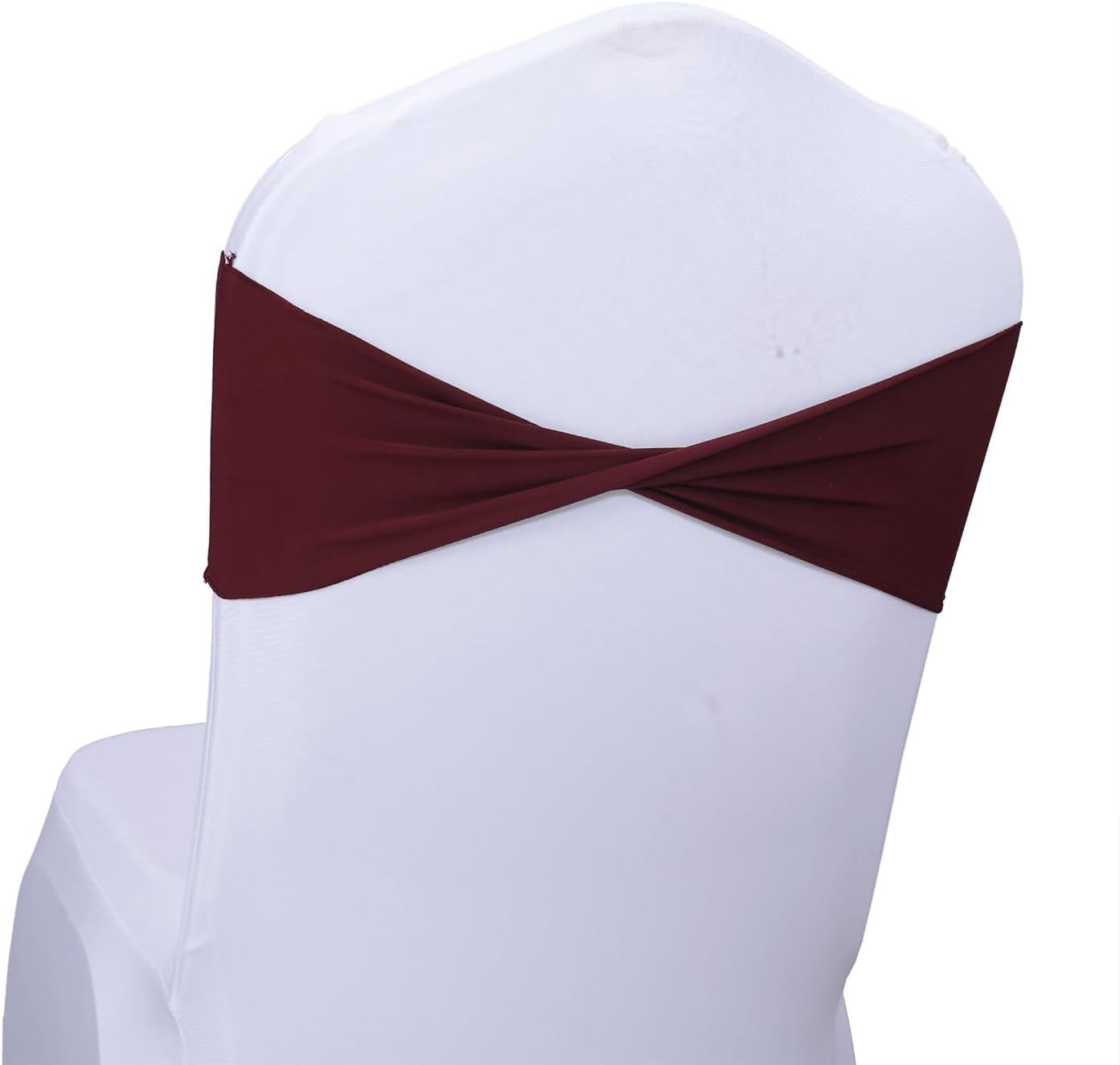 Spandex Chair Sashes Bows Elastic Stretch Dining Chair Bands Ties ...